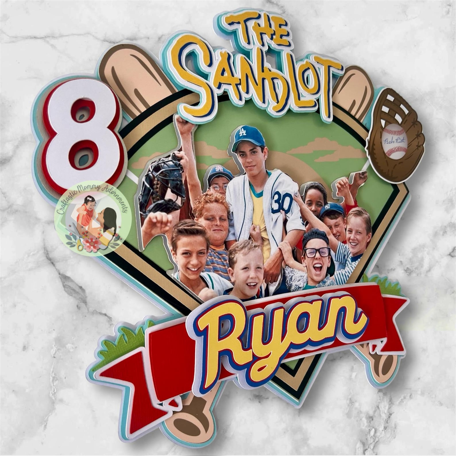 The Sandlot Birthday Cake Topper, Baseball Cake Topper, Sandlot ...