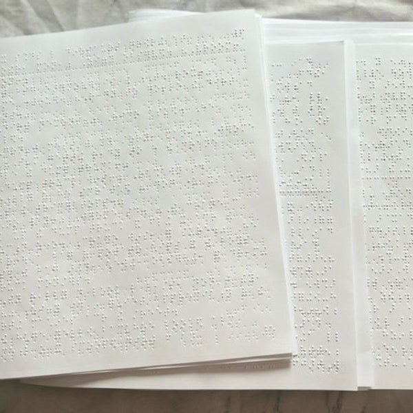 Braille - Etsy