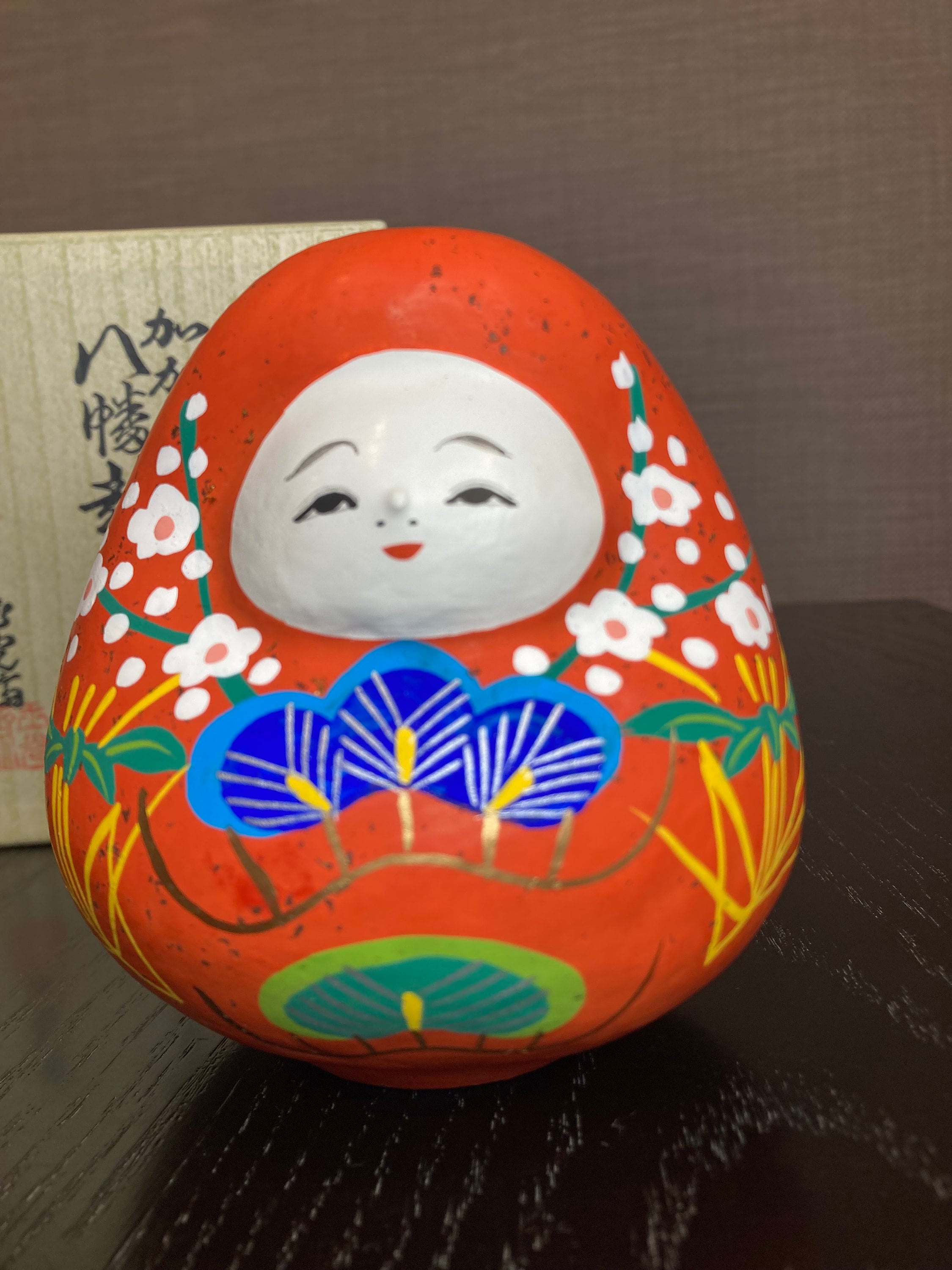 Japanese Good Luck Doll. Hachigama-okiagari Doll. Kanzawa Prefecture ...