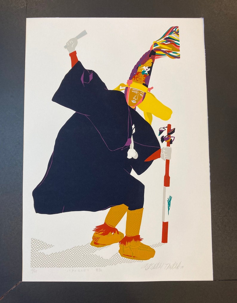 Masaaki Tanaka "hachinohe Enburi Fesitval (aomori)" Original Silkscreen ...