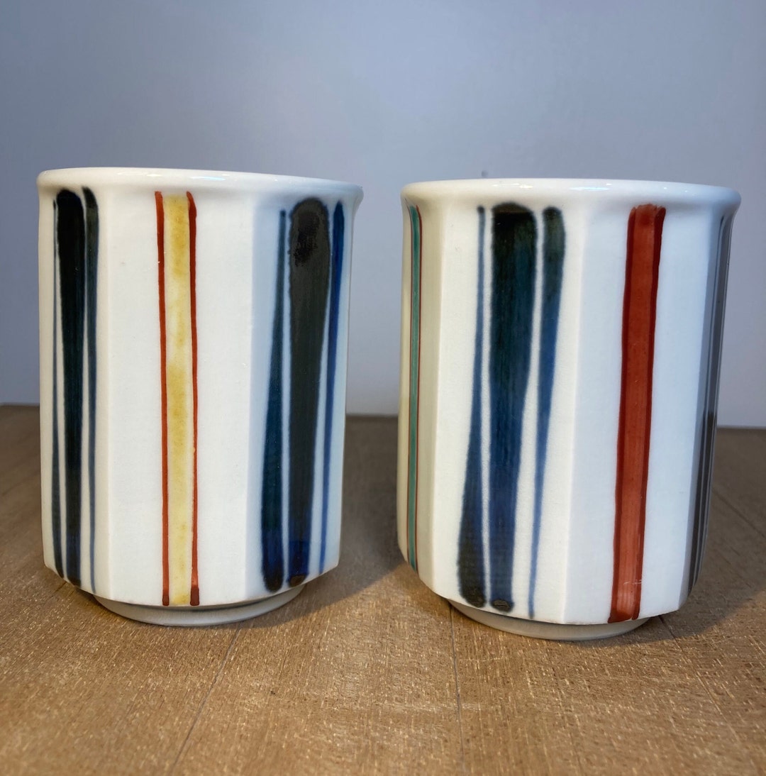 Japanese Ceramic Tea Cups (set of Two) Multicolor Ceramic Tea Set ...