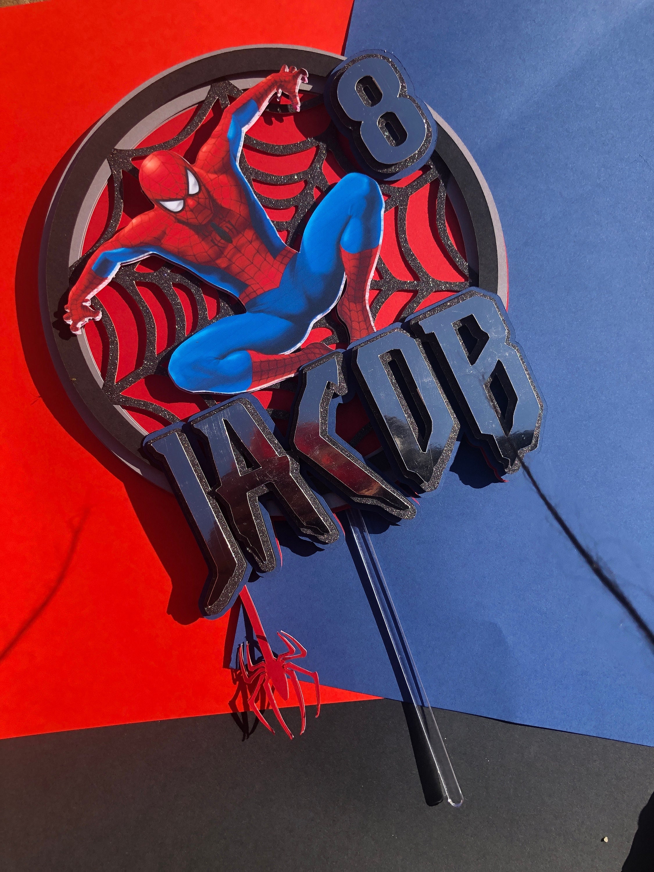 Spider-man Cake Topper, Spider Man Birthday , Avengers Birthday, Read ...