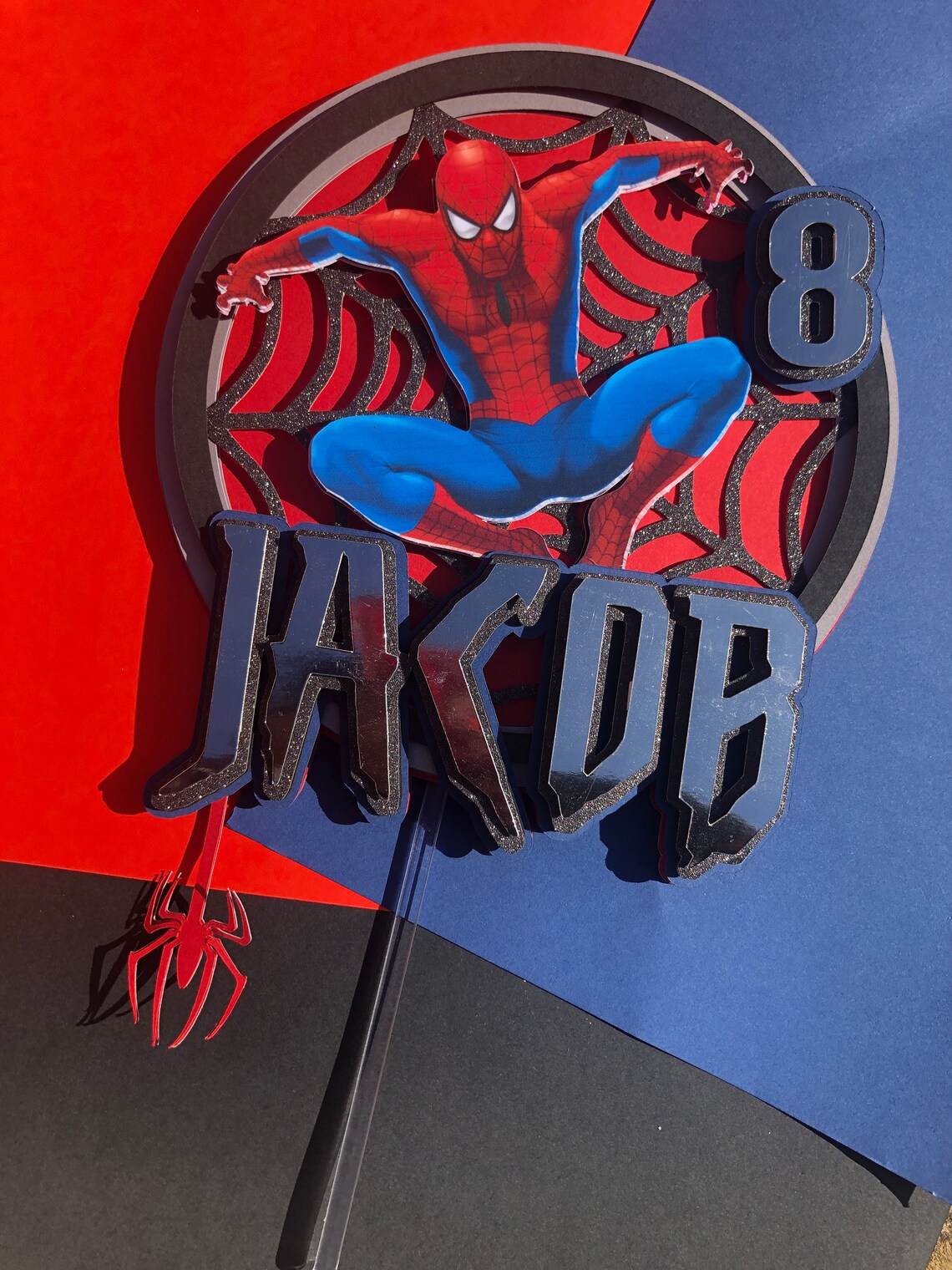 Spider-man Cake Topper, Spider Man Birthday , Avengers Birthday, Read ...