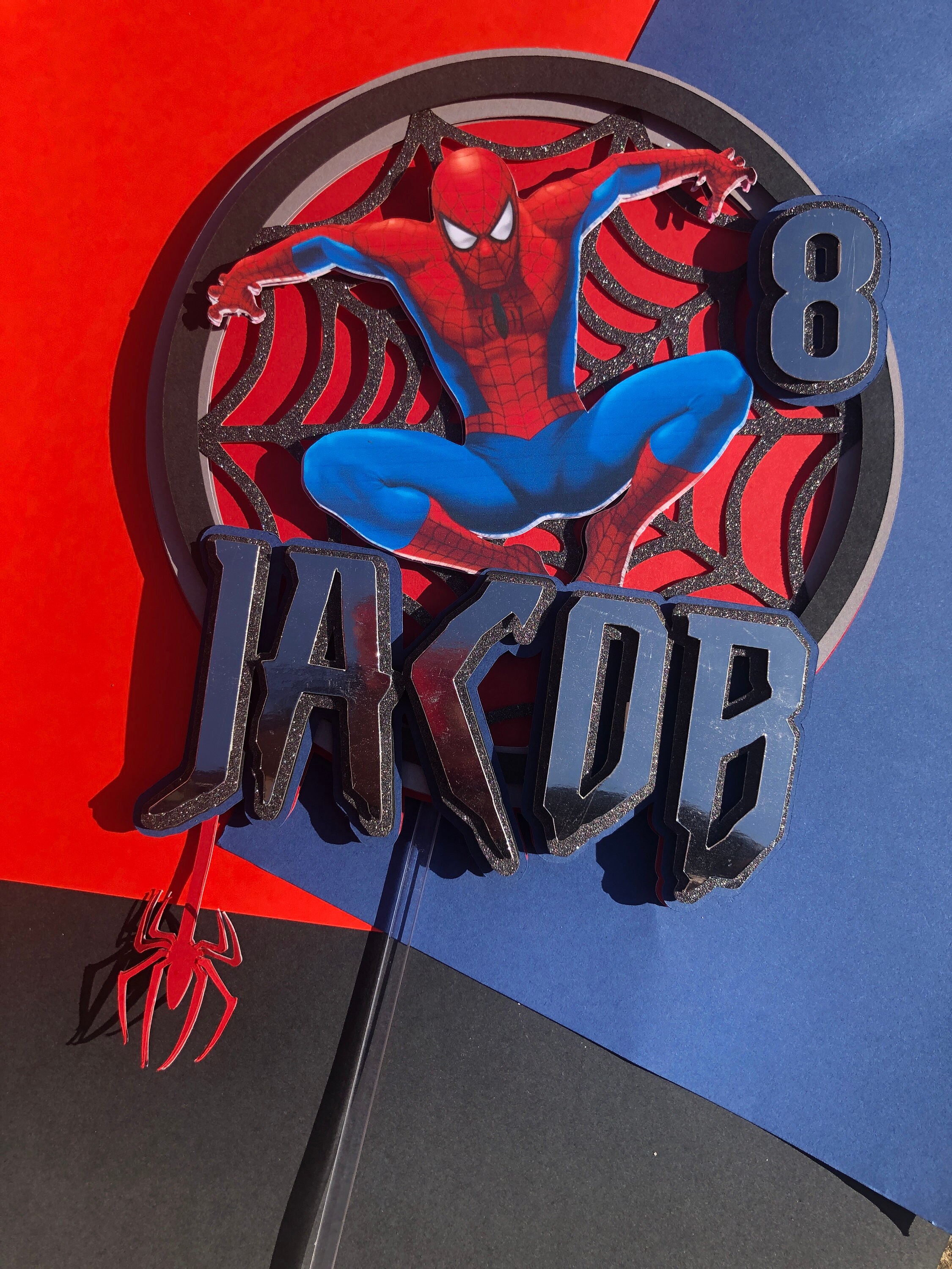 Spider-man Cake Topper, Spider Man Birthday , Avengers Birthday, Read ...