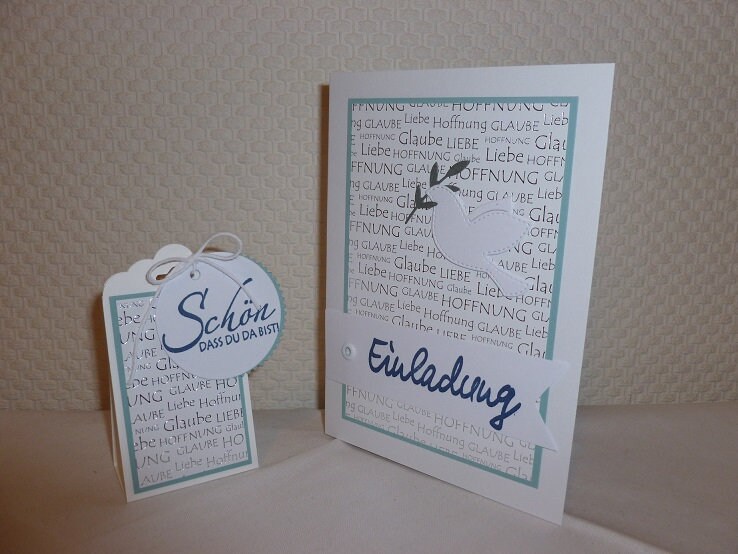 Invitation Card Series dove for Baptism - Etsy