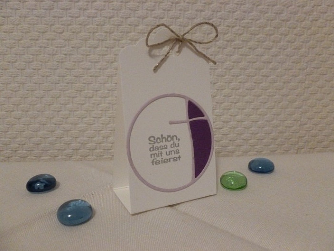 Guest Goodie - Motif "cross in a Circle" ... for Christian Celebrations ...