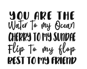 Custom Best Friends Decal - Etsy