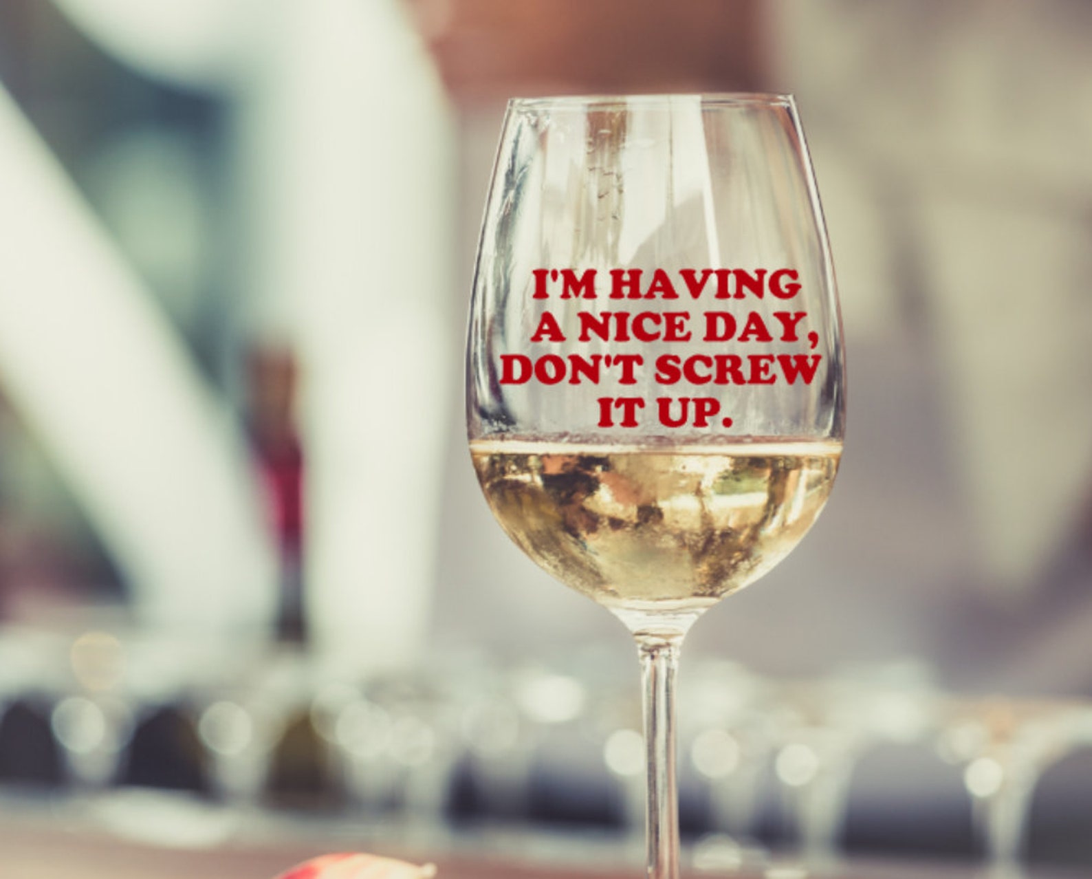 I'm Having A Nice Day Don't Screw It up Decal Funny - Etsy