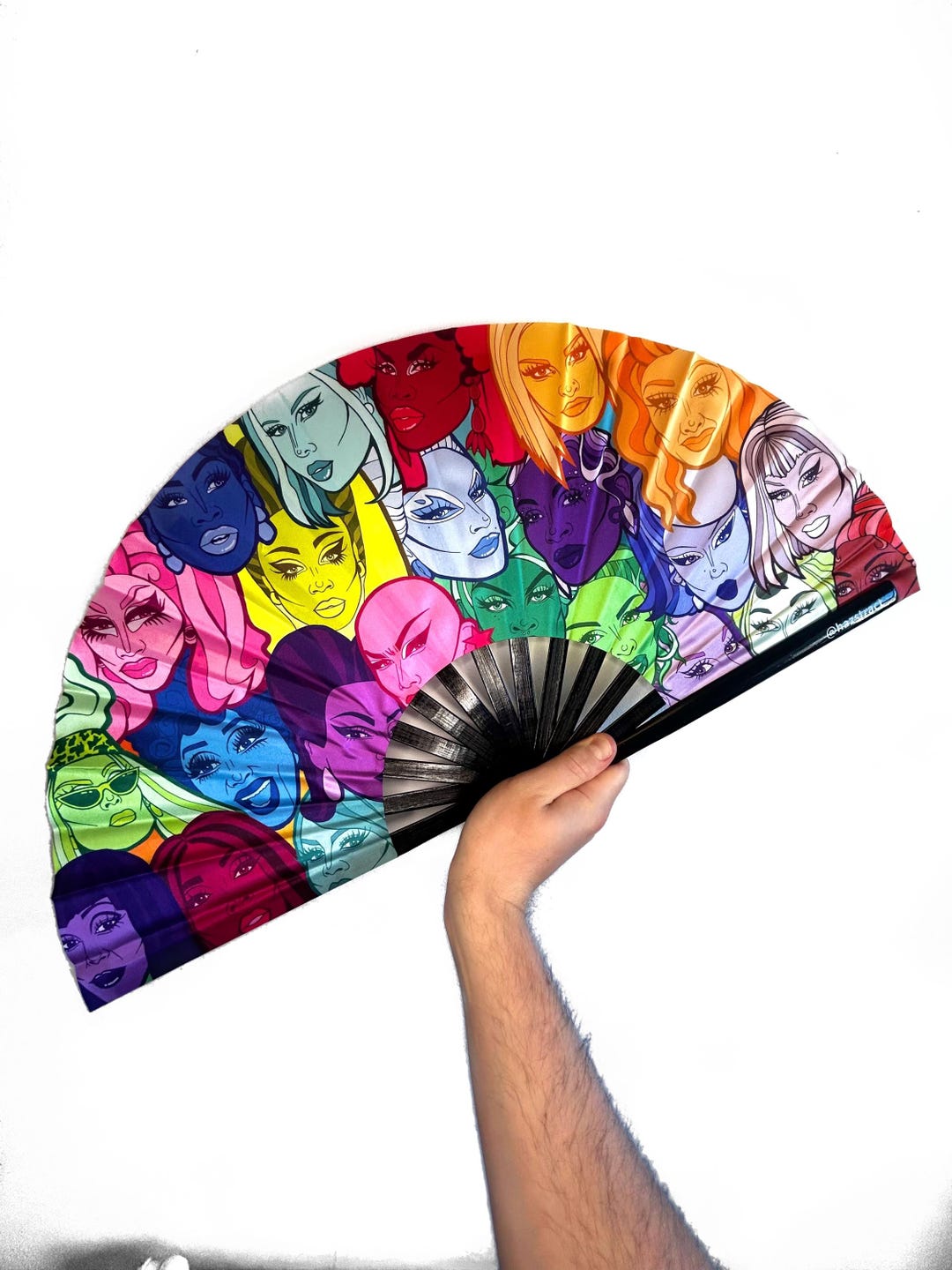 NEW Drag Race Winners - Large Fan, Bamboo Festival Pride Clack Fan - Etsy