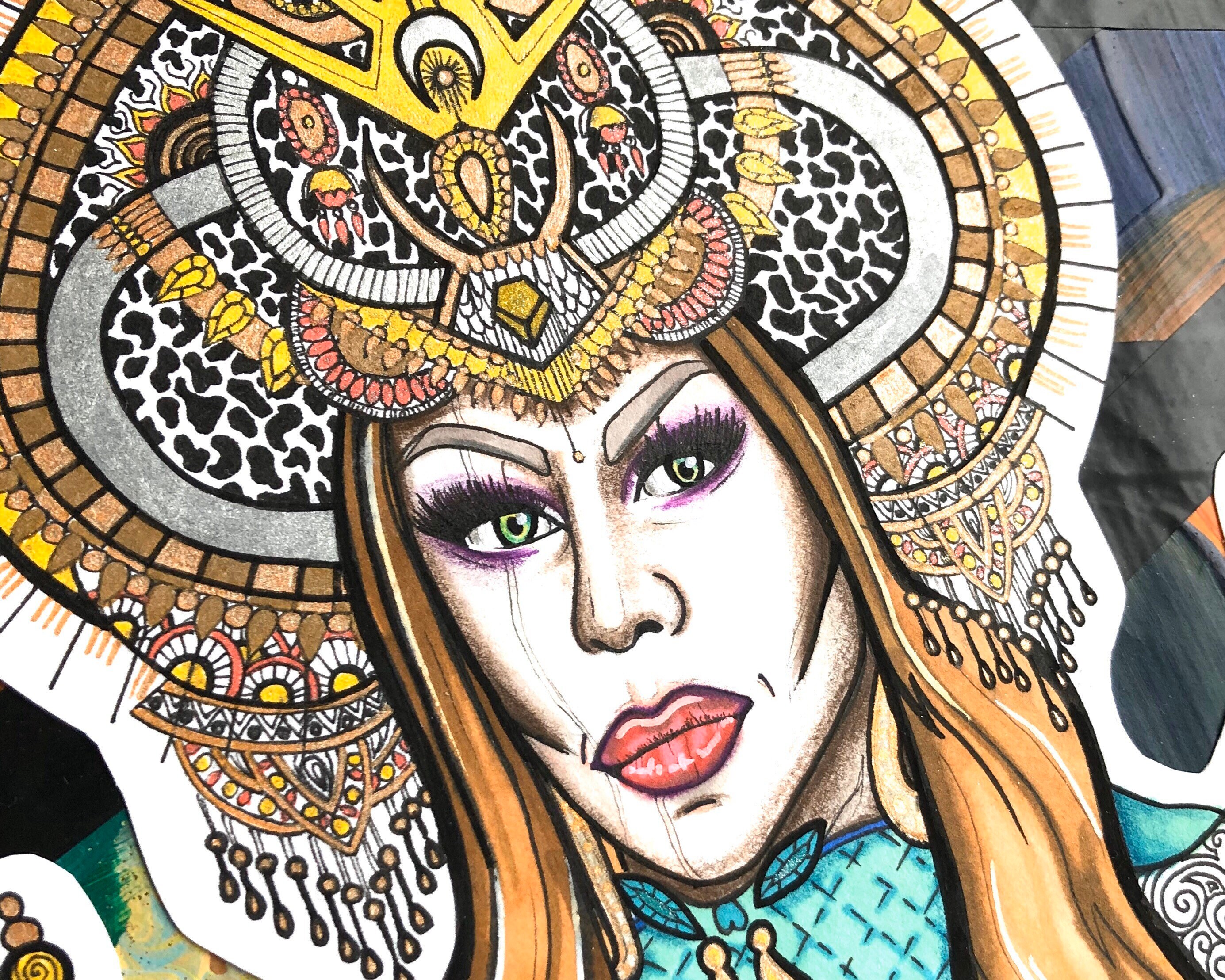 Kameron Michaels Rupauls Drag Race Original Mixed Media Art | Etsy