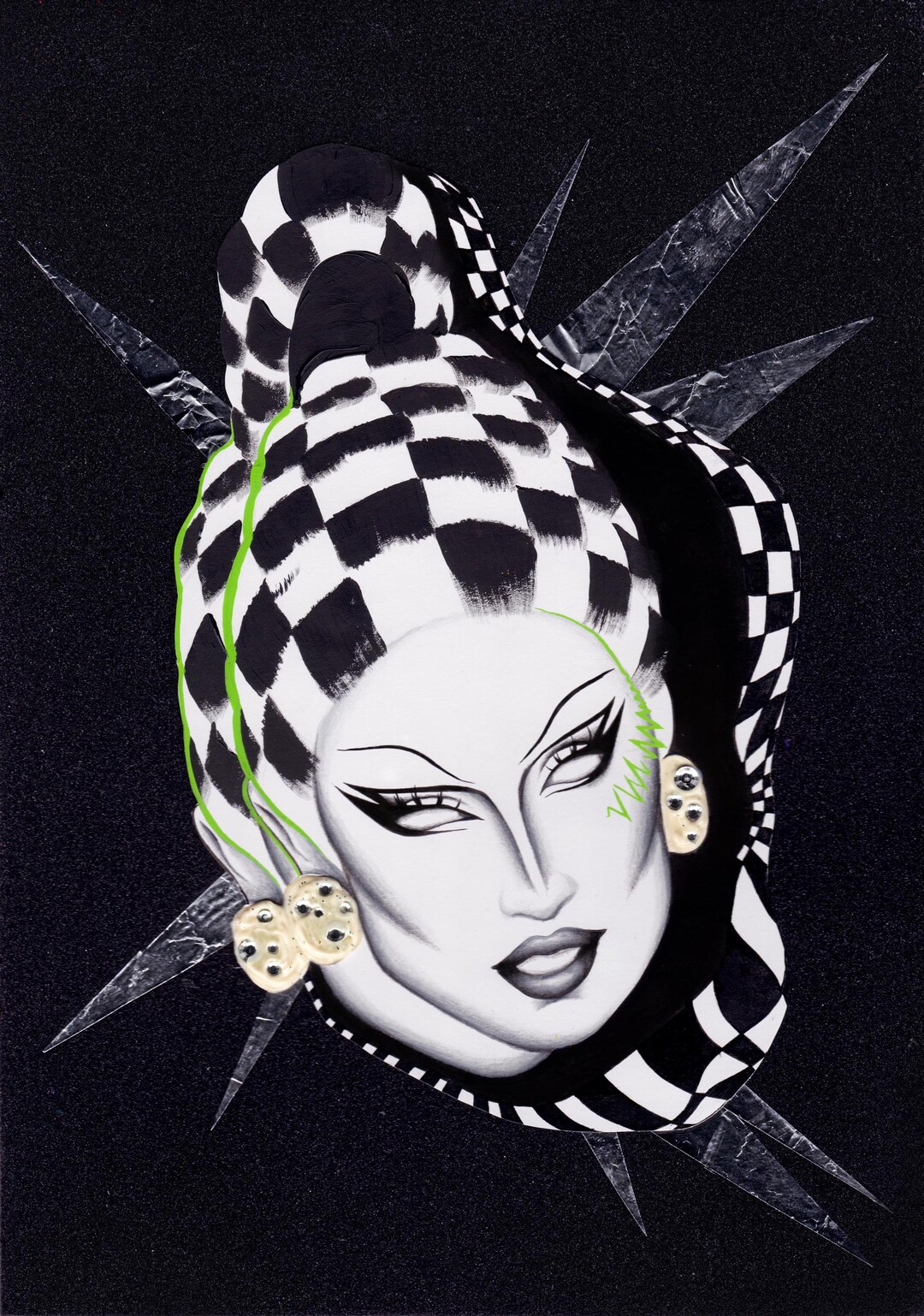 Gottmik 'punk' Drag Race Art Print Postcard - Etsy