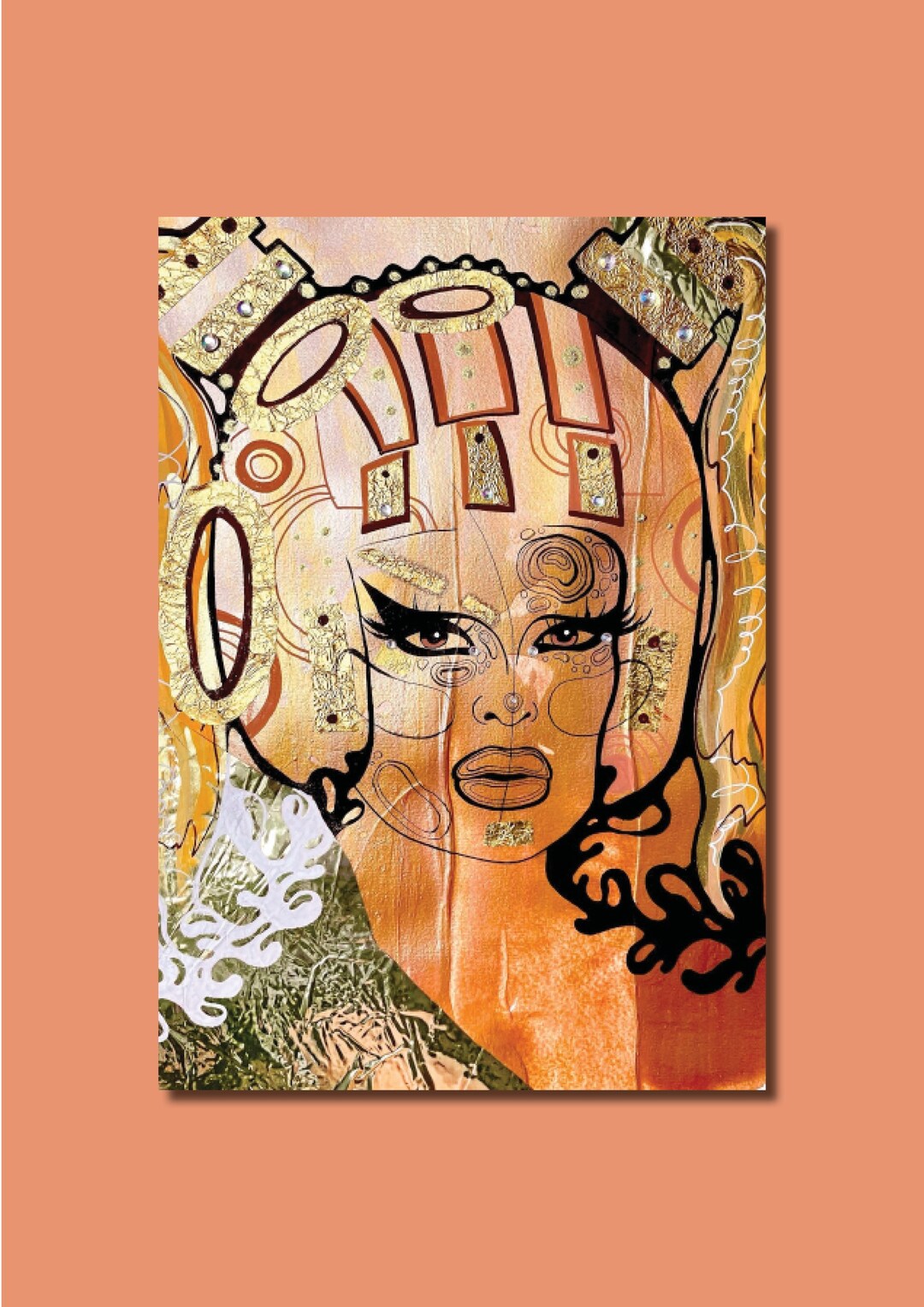 Icesis Couture 'Gold' Drag Race Kanada Drag Queen - Etsy Österreich