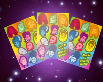 Drag Queen Sticker - Etsy