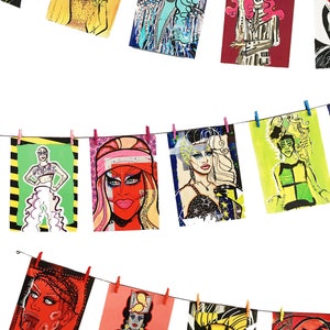 Kim Chi ‘black and White Mime' - Drag Race Art Print Postcard - Etsy UK
