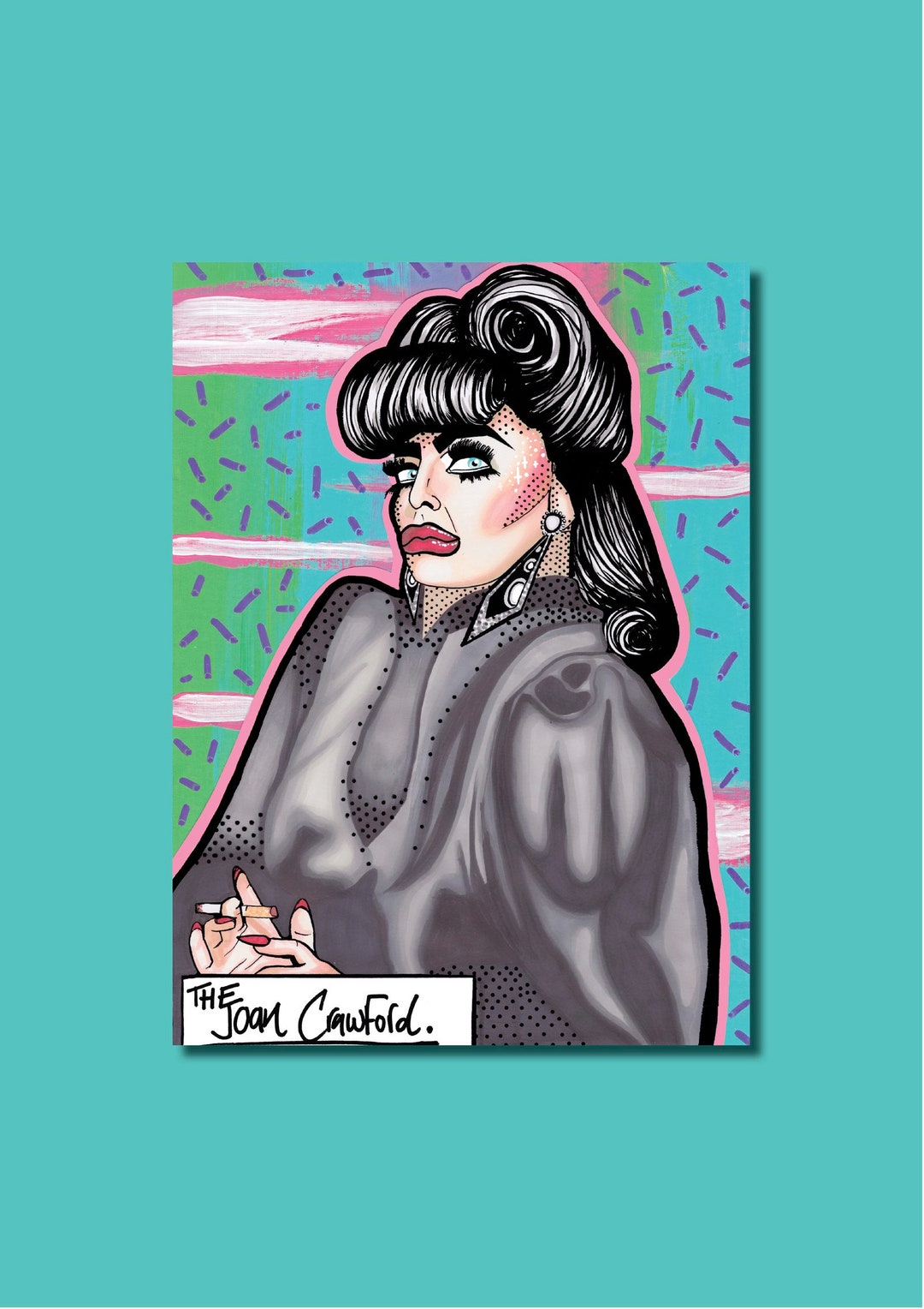 Alyssa Edwards 'snatch Game' - Drag Race All Stars 2 Art Print Postcard ...