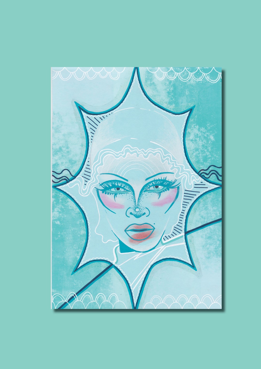 Bimini Bon Boulash ‘seaside’ - Drag Race Mixed Media LGBT Queer Art ...