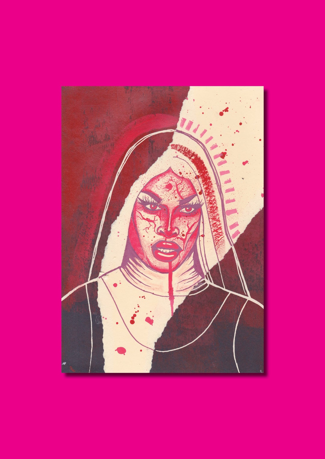 Tayce ‘fatality’- Drag Race UK Mixed Media Art Print Queer Postcard - Etsy