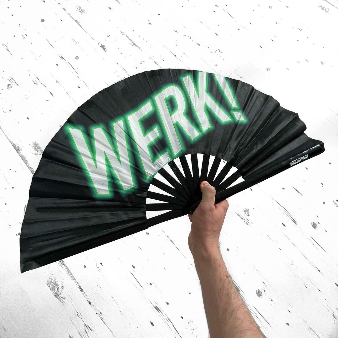 Werk Large Fan Bamboo Festival Pride Clack Fan - Etsy