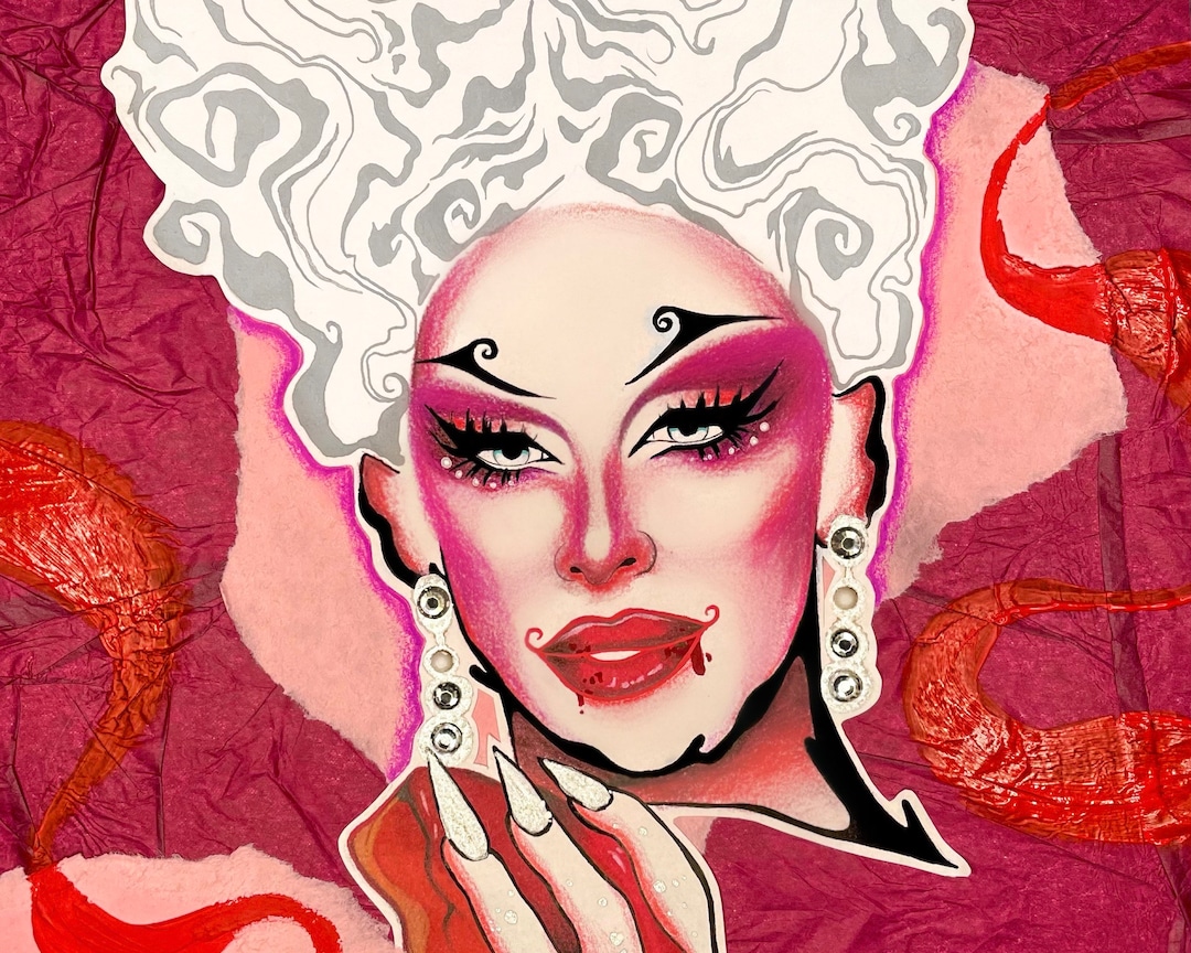 Bosco vampire Drag Race Art Print, Drag Queen Art Print Postcard - Etsy