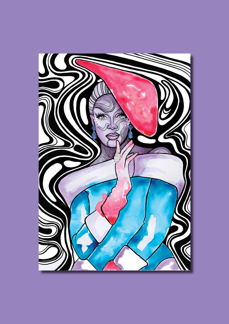 Nicky Doll ‘promo’ - Rupauls Drag Race Art Print Postcard - Etsy