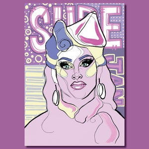 Jan ‘michelle Visage’ - Drag Race Art Print Postcard - Etsy