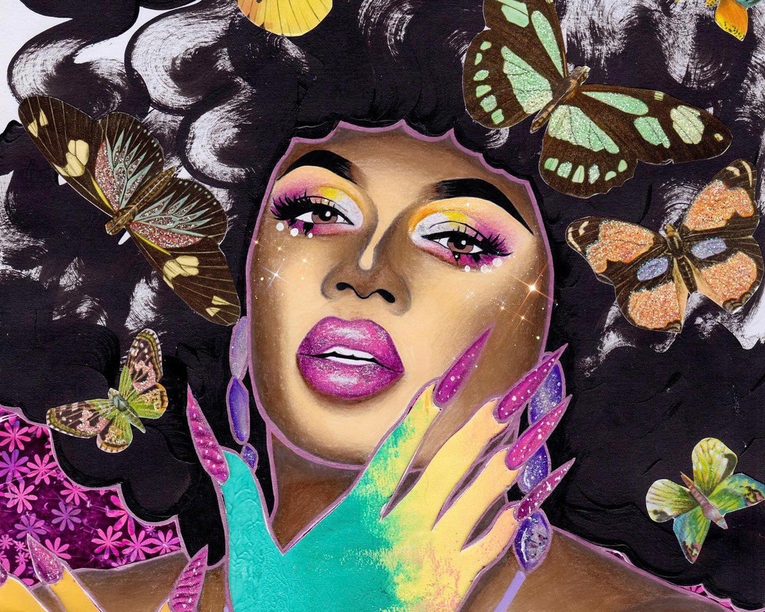 Vanity Milan promo Print Drag Race Print, Drag Queen Art Print Postcard ...