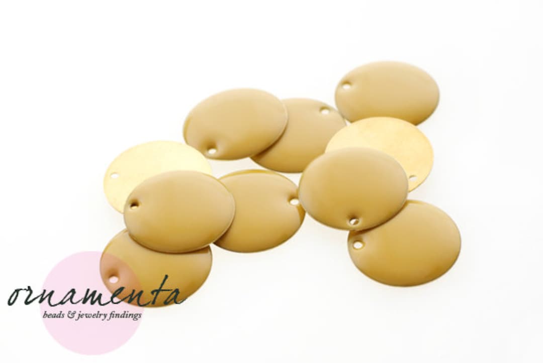 10stk ~ 16 mm ~ Émail ~ laiton ~ jaune ~ matière pour la fabrication de ...
