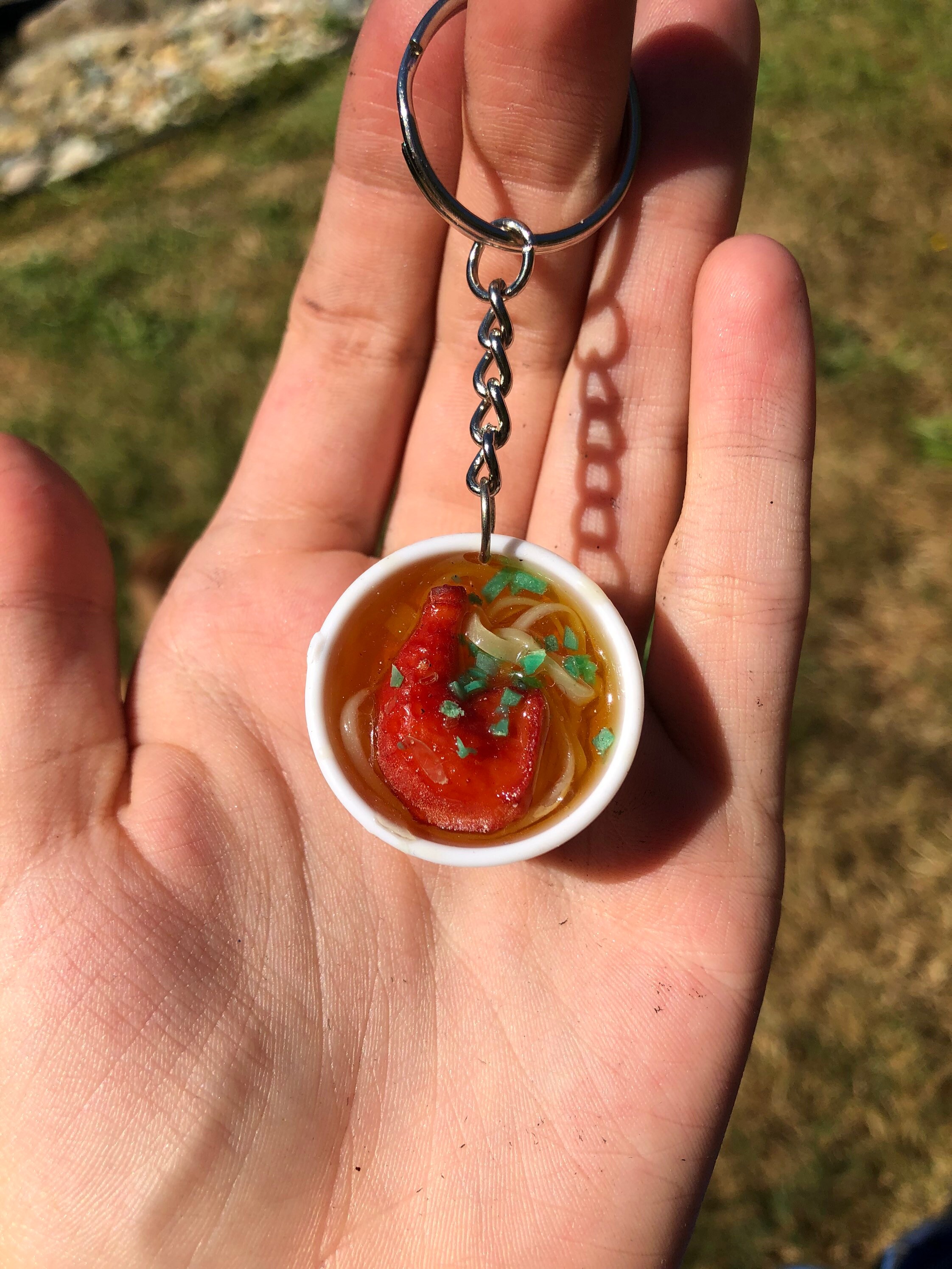 Pho handmade noodle kawaii keychain | Etsy
