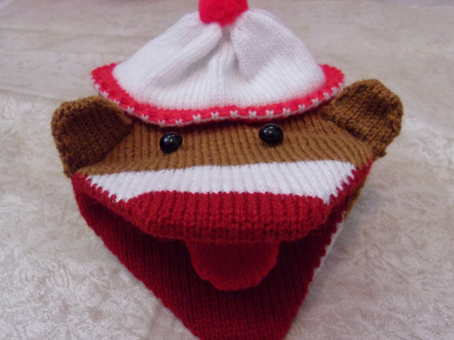 Sock Monkey Puppet Sweet Playful Toy Sock Puppet - Etsy