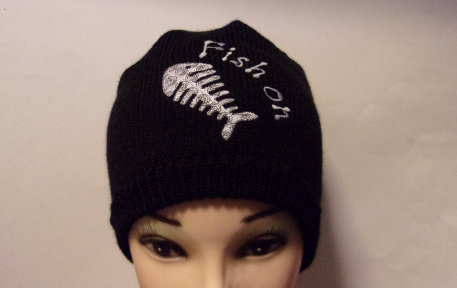 Fish on Hat Fishing Apparel Fly Fish Beanie Skull Cap | Etsy