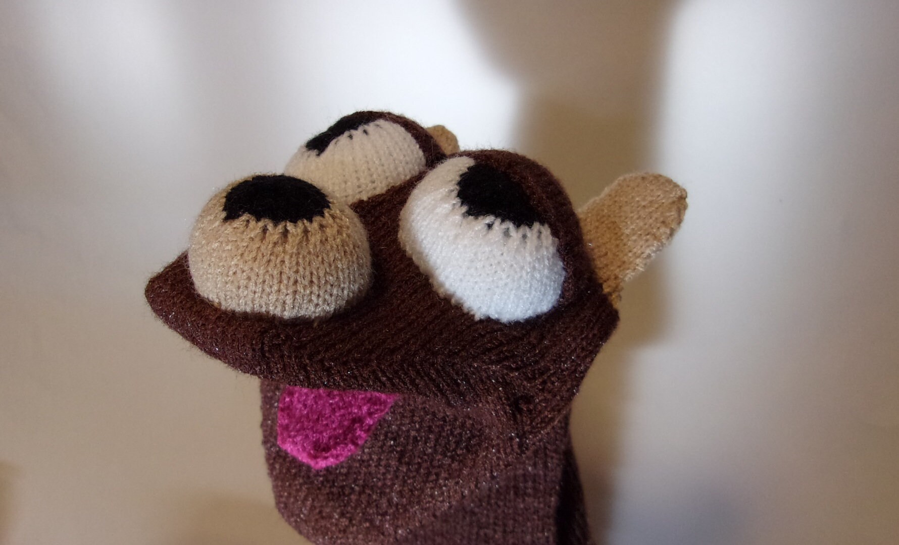 Teddy bear hand puppet sock puppet therapeutic and | Etsy