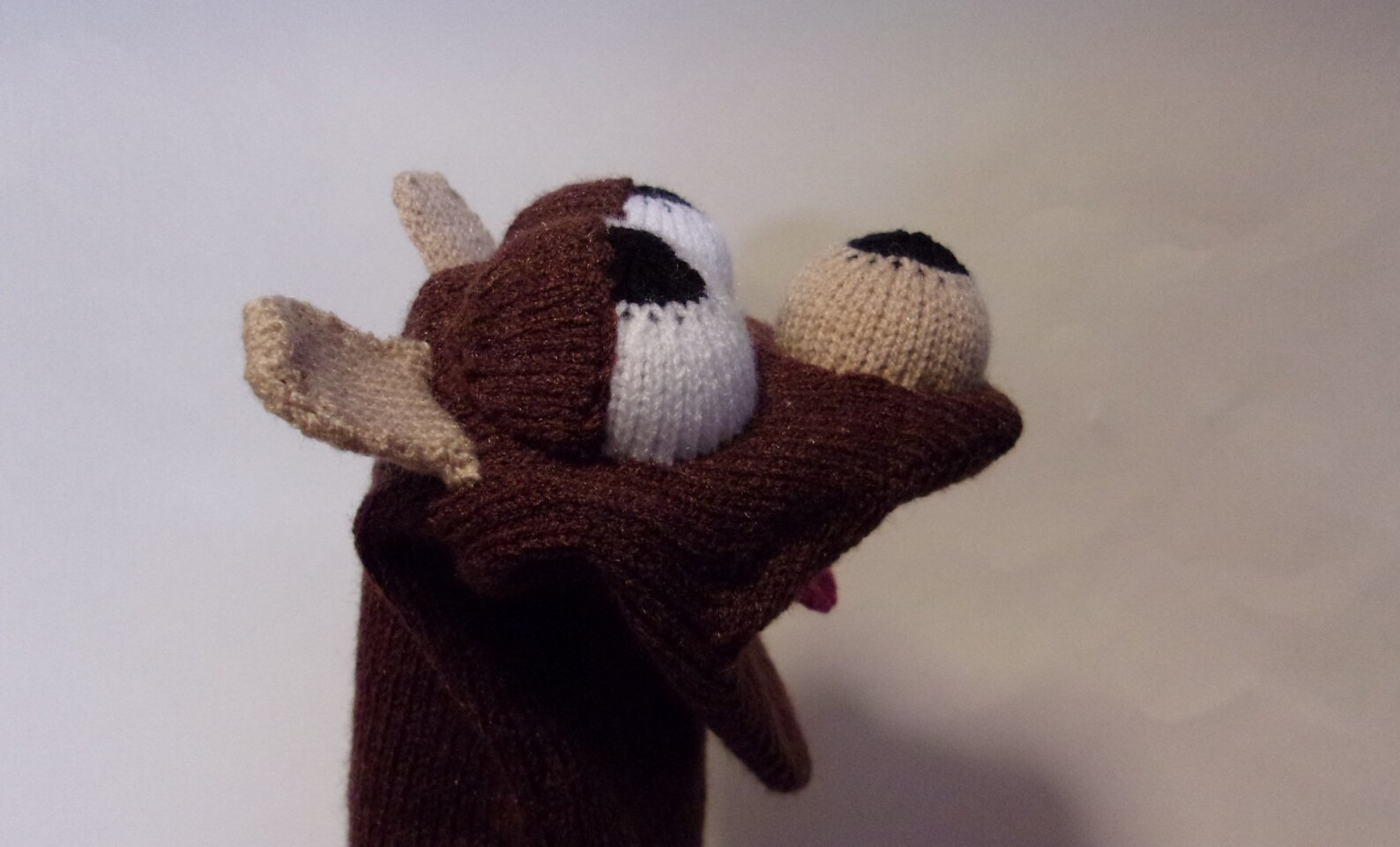 Teddy bear hand puppet sock puppet therapeutic and | Etsy