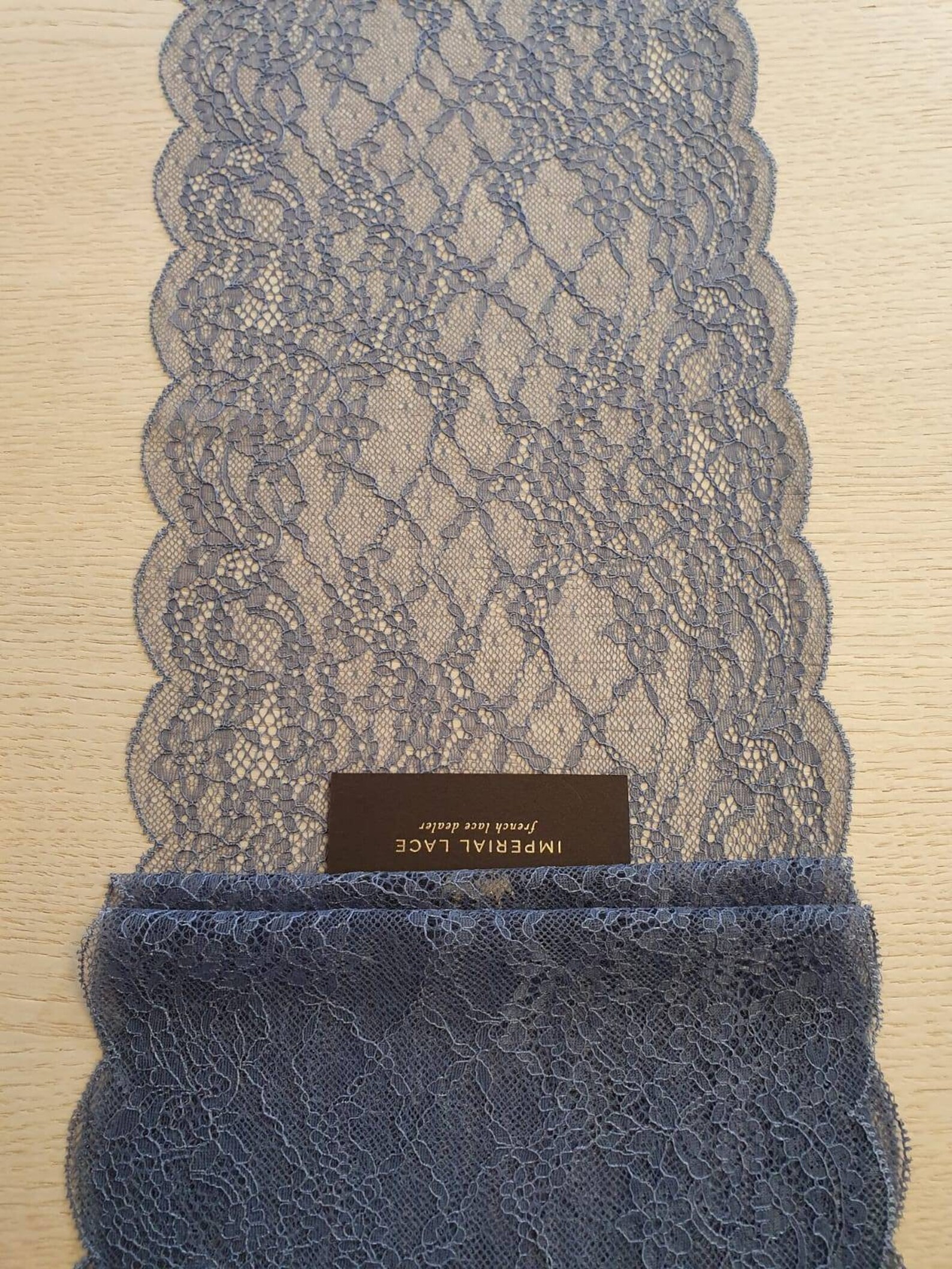 Blue Lace Trim French Lace Chantilly Lace Bridal Gown - Etsy