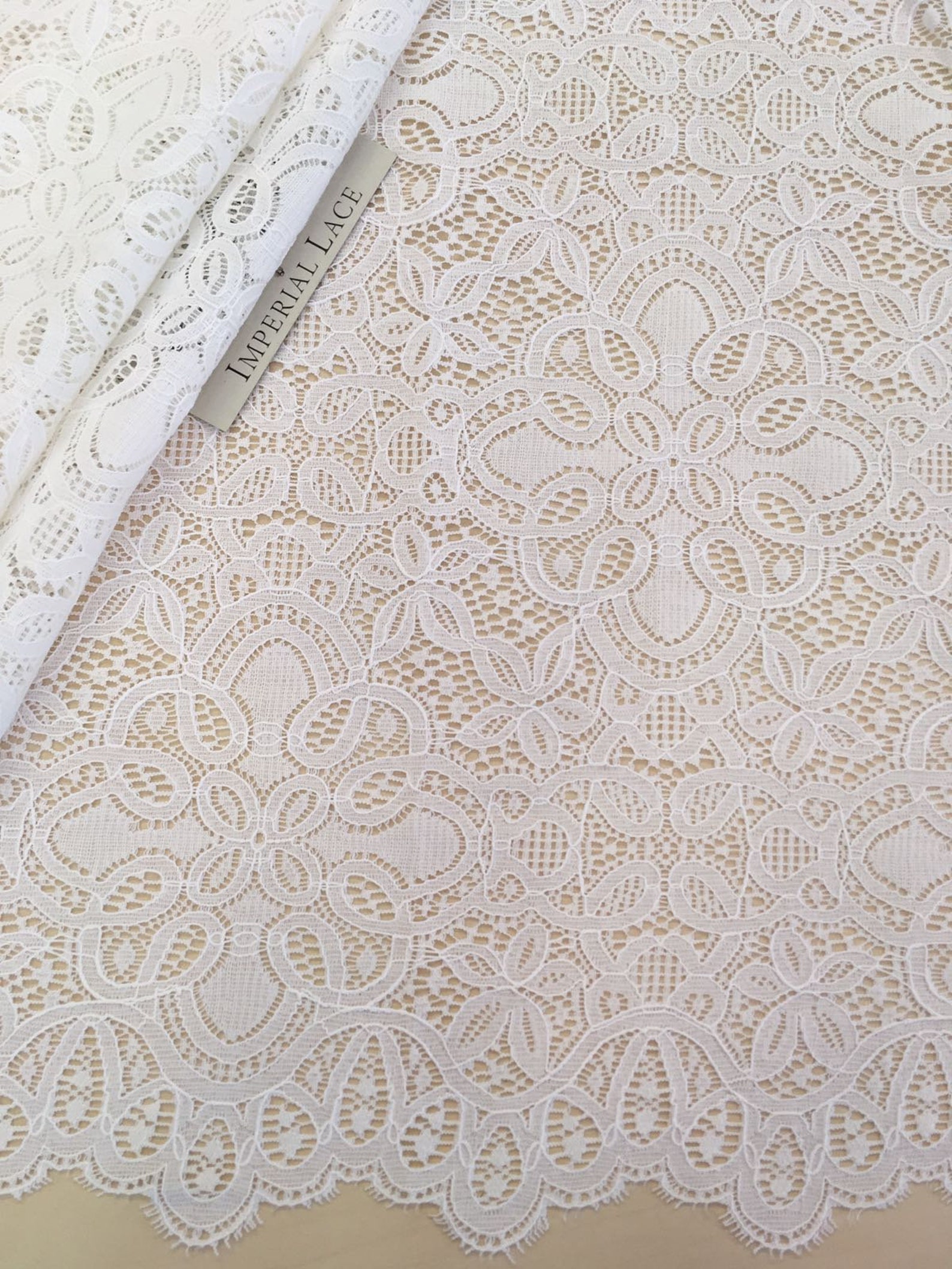Offwhite Lace Fabric Offwhite Flowers Lace Wedding Lace - Etsy