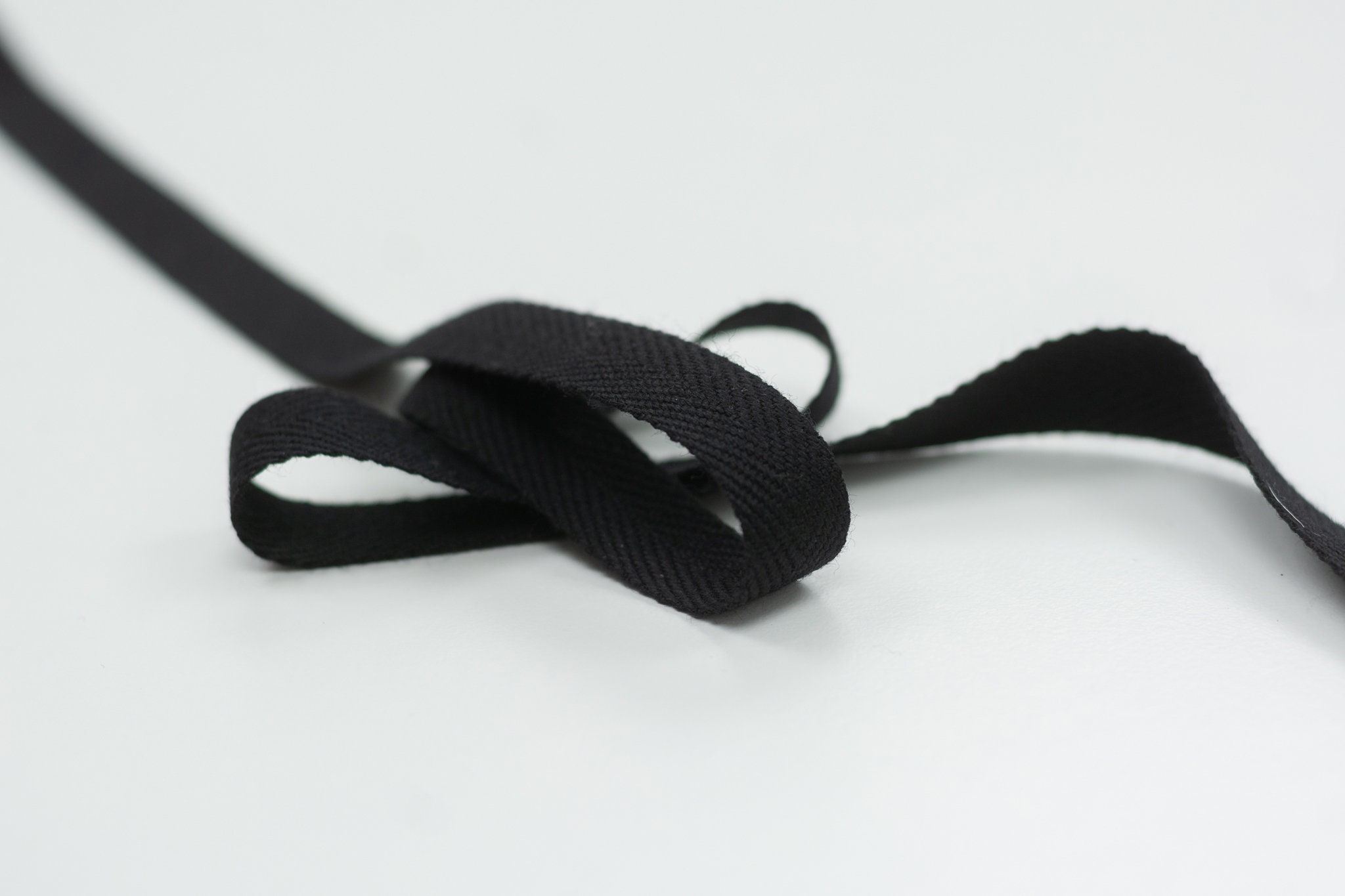 Cinta negra tela de cinta tela cinta de grosgrain banda de - Etsy España