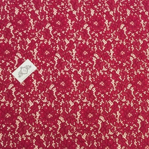 Dark Red Lace Fabric, Red Lace, French Lace, Embroidered Lace, Bridal ...