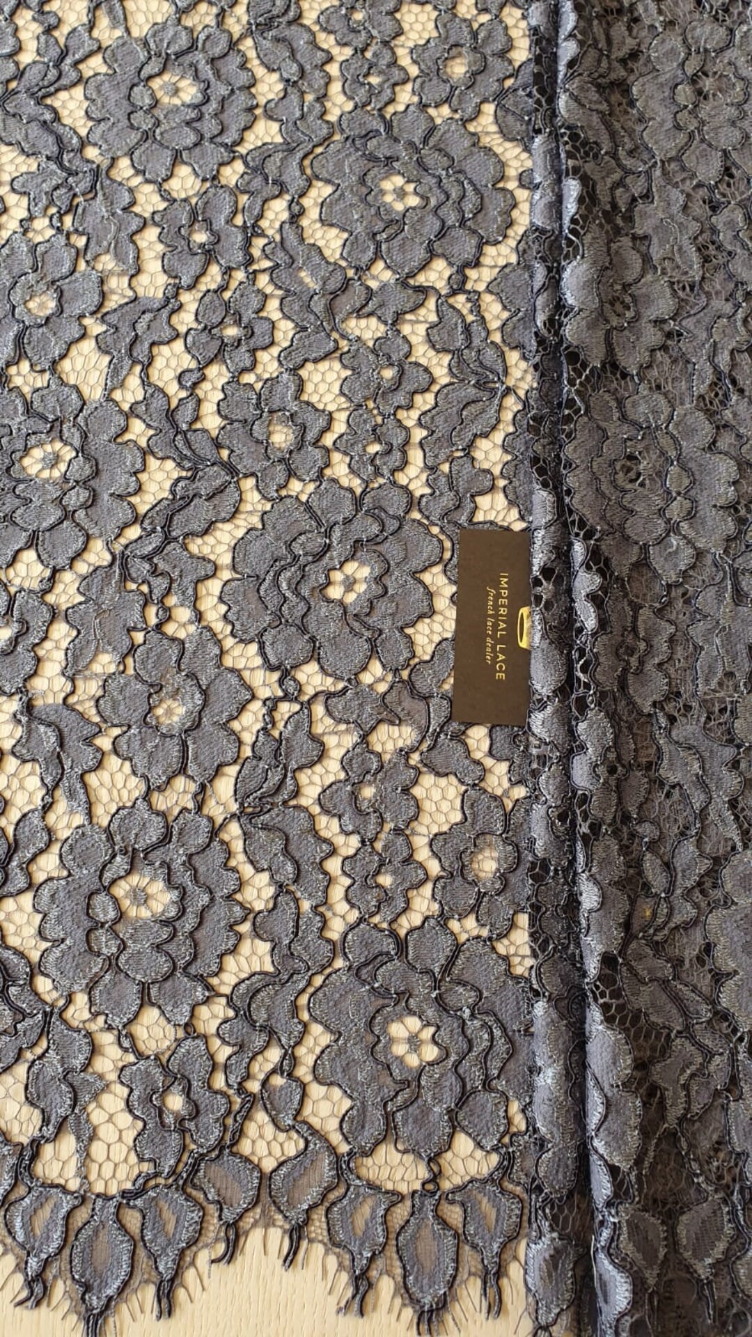 Gray Lace Fabric Embroidered Lace French Lace Wedding Lace - Etsy