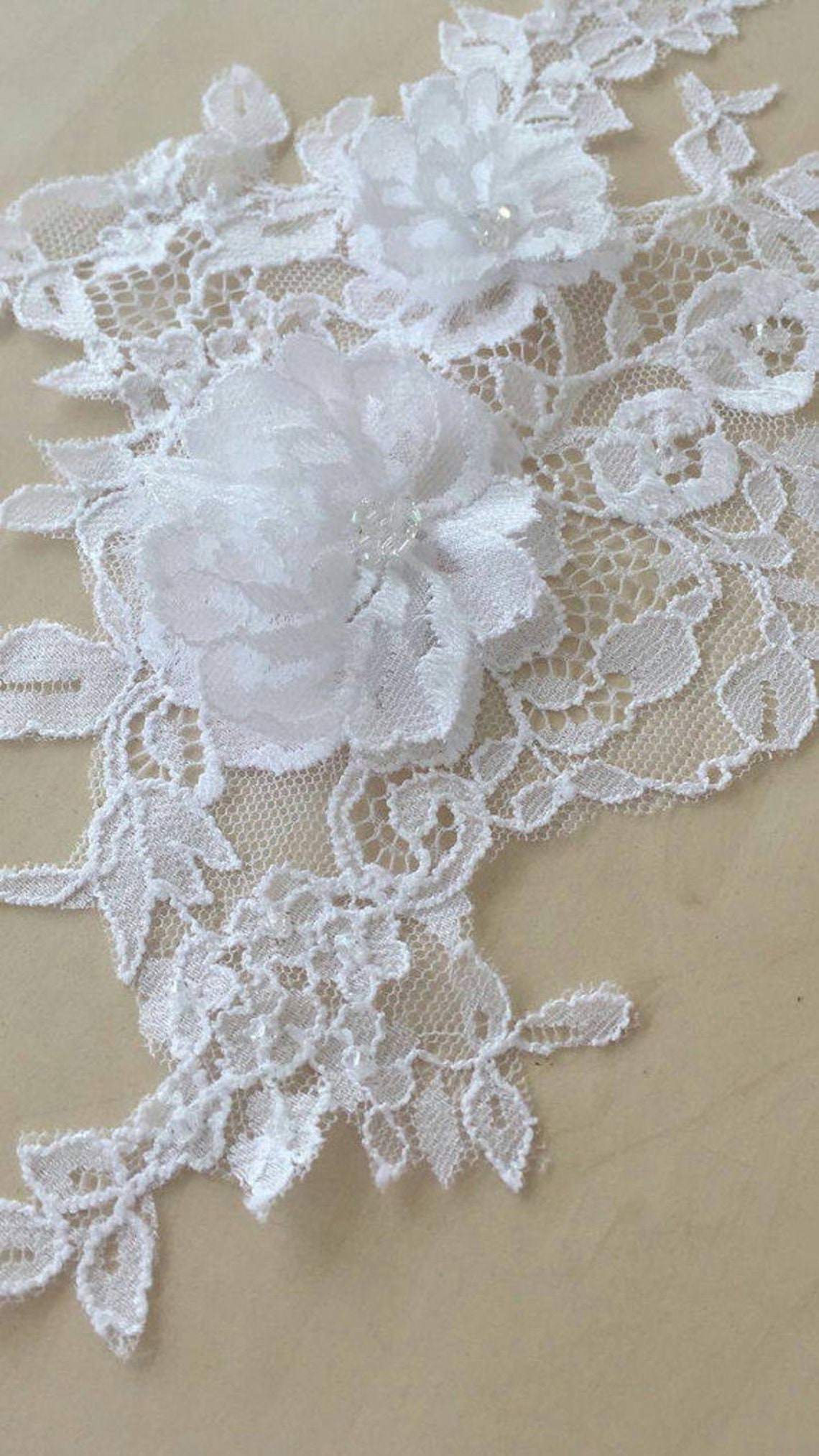 Aplique de encaje motivo de encaje encaje blanco aplique de - Etsy España