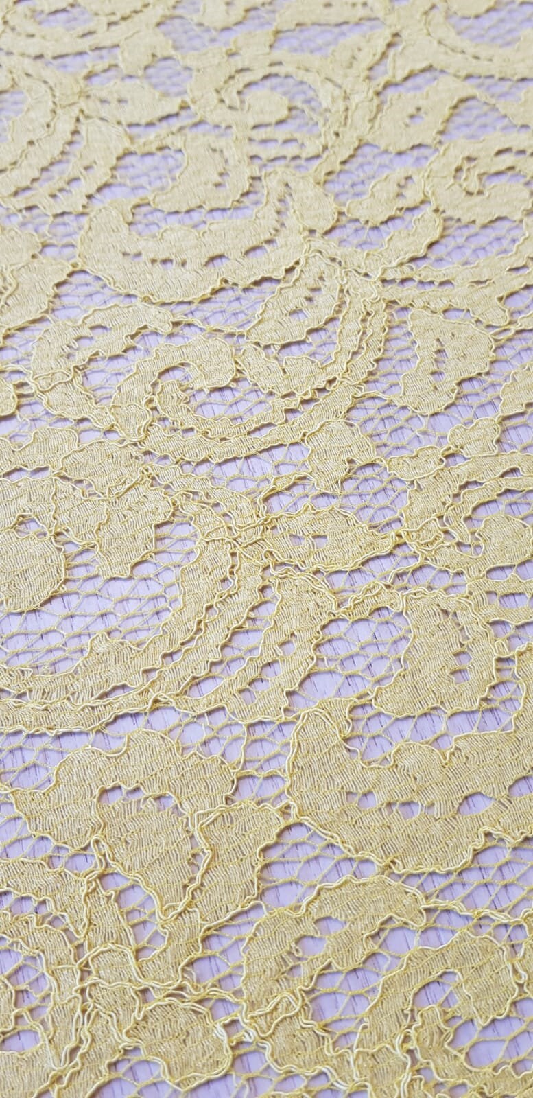 Yellow lace fabric Embroidered lace French Lace Wedding Lace | Etsy