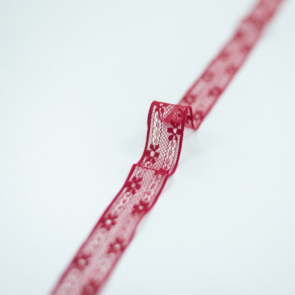 Red Lace Trim - Etsy