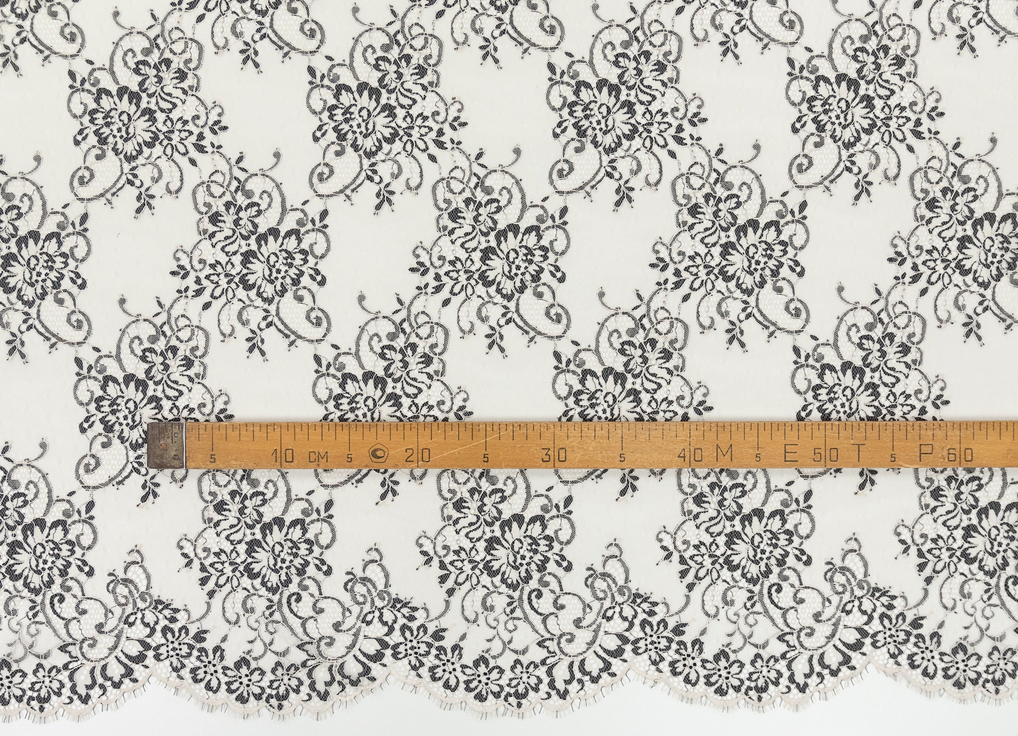 Cream Lace Fabric French Lace Embroidered Lace Wedding | Etsy