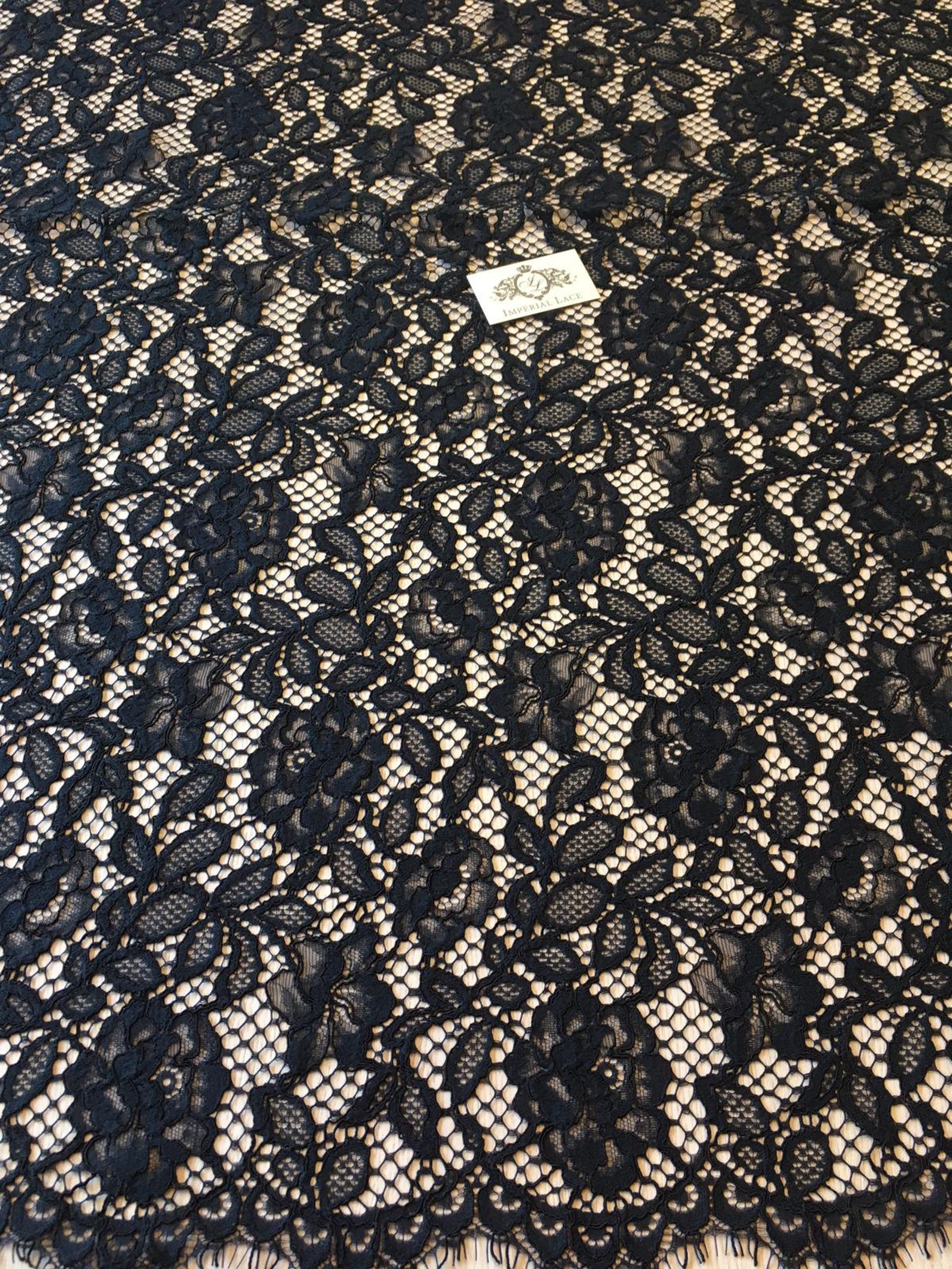 Navy Blue Lace Fabric Embroidered Lace French Lace Wedding - Etsy