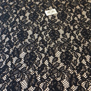 Navy Blue Lace Fabric, Embroidered Lace, French Lace, Wedding Lace ...