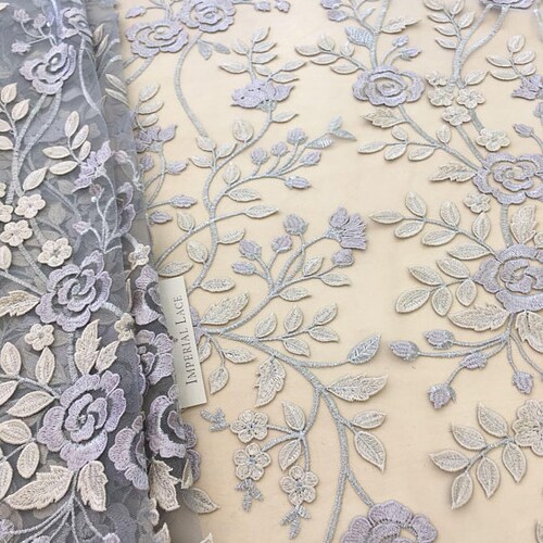 Multicolor Beaded Lace Fabric French Lace Wedding Lace 3D Lace - Etsy