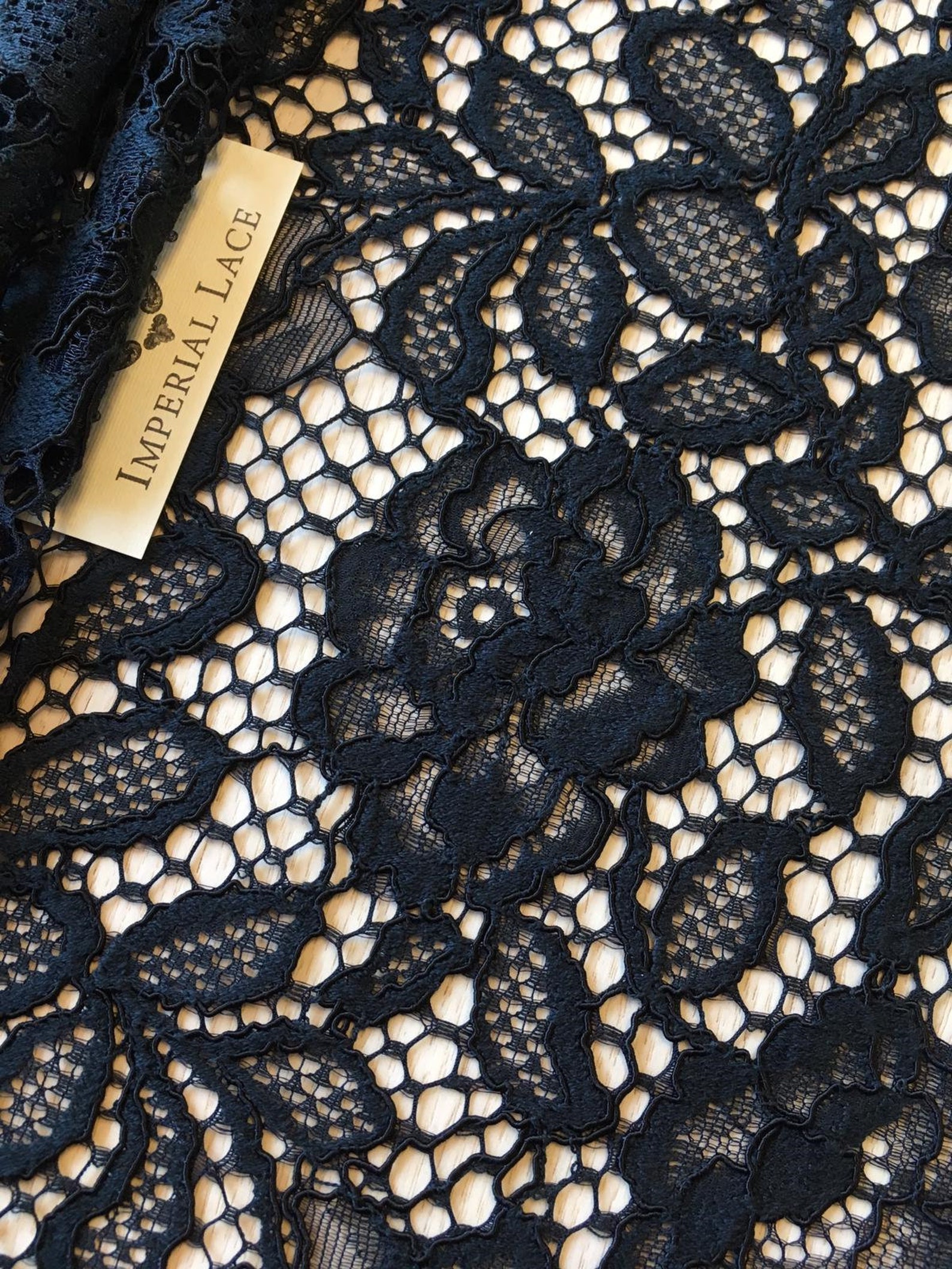 Navy Blue Lace Fabric Embroidered Lace French Lace Wedding - Etsy