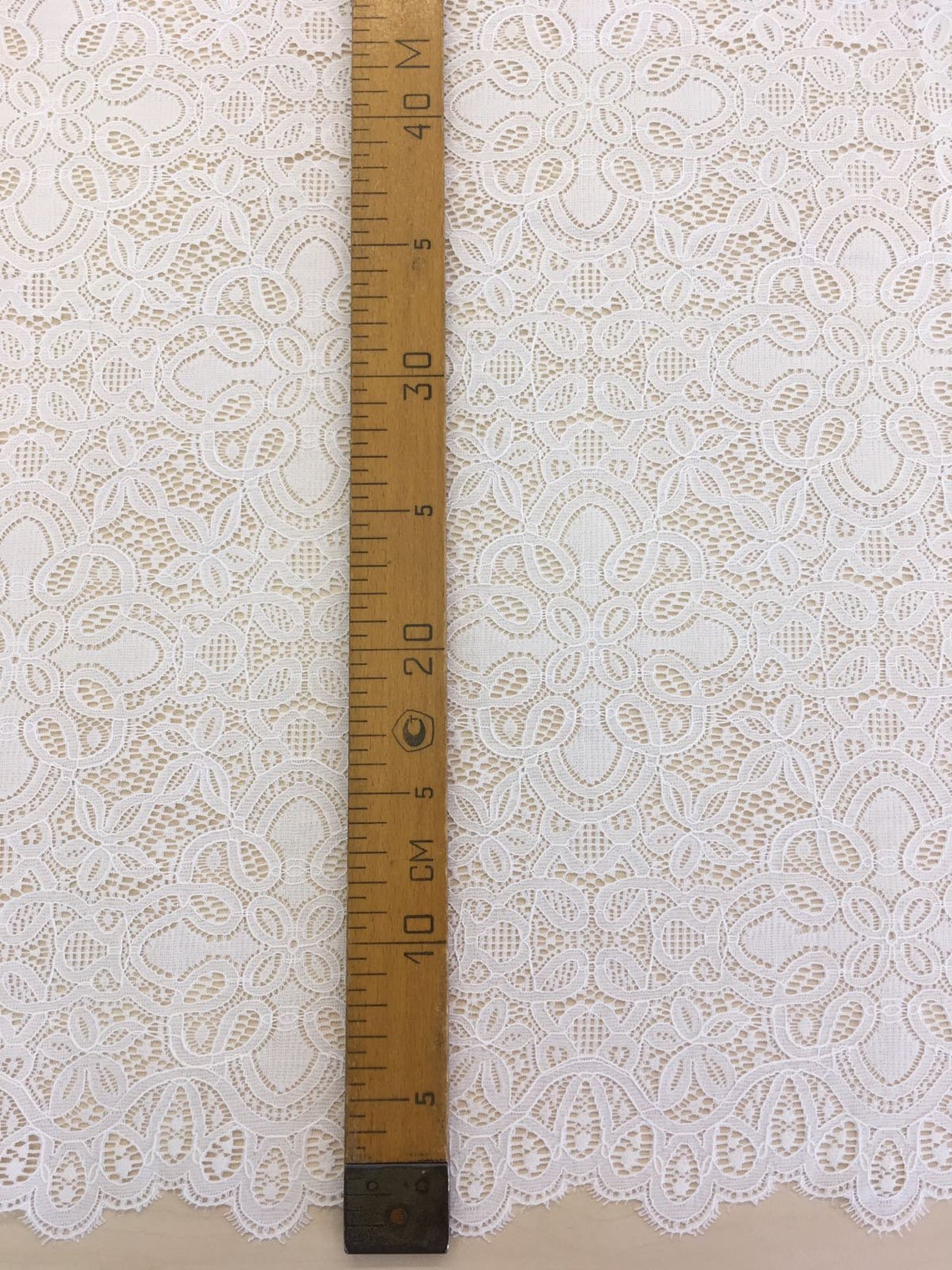 Offwhite Lace Fabric Offwhite Flowers Lace Wedding Lace - Etsy