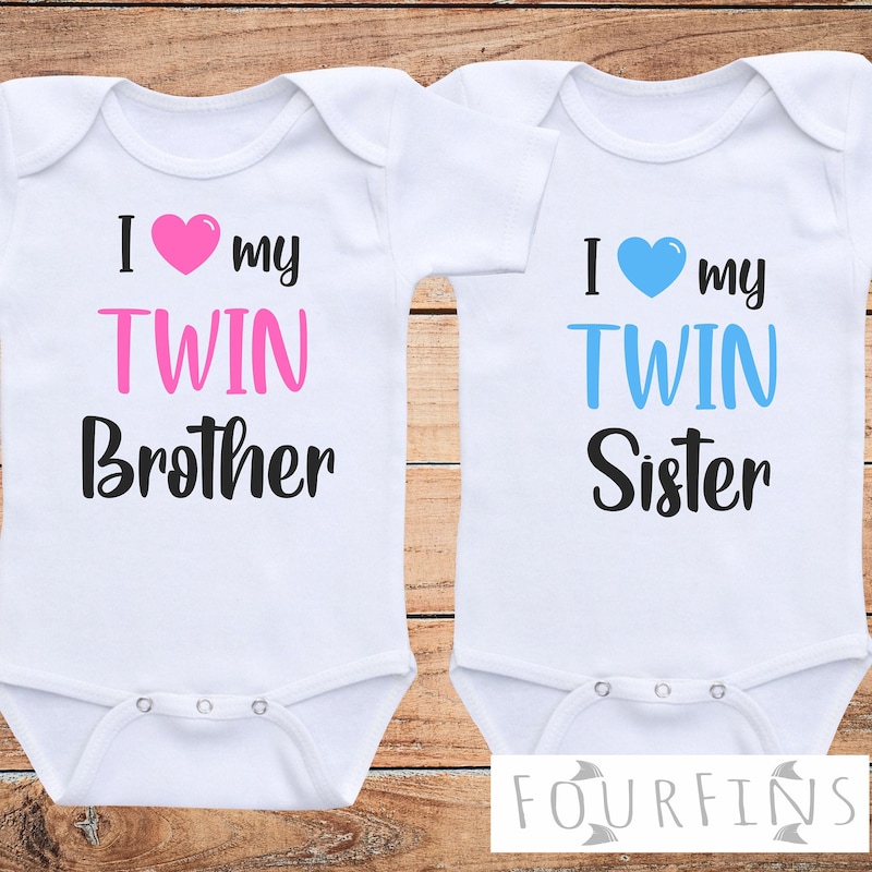 Twin Baby Boy and Girl Matching Outfits - Etsy