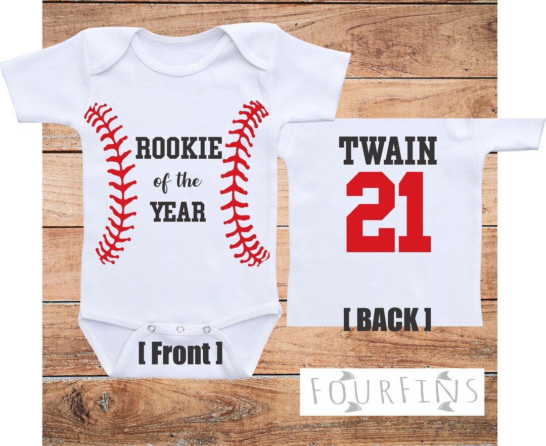 Custom Baseball Onesies Personalized Baby Baseball Gift for Boys Baseball Onesies Boy Baseball ...