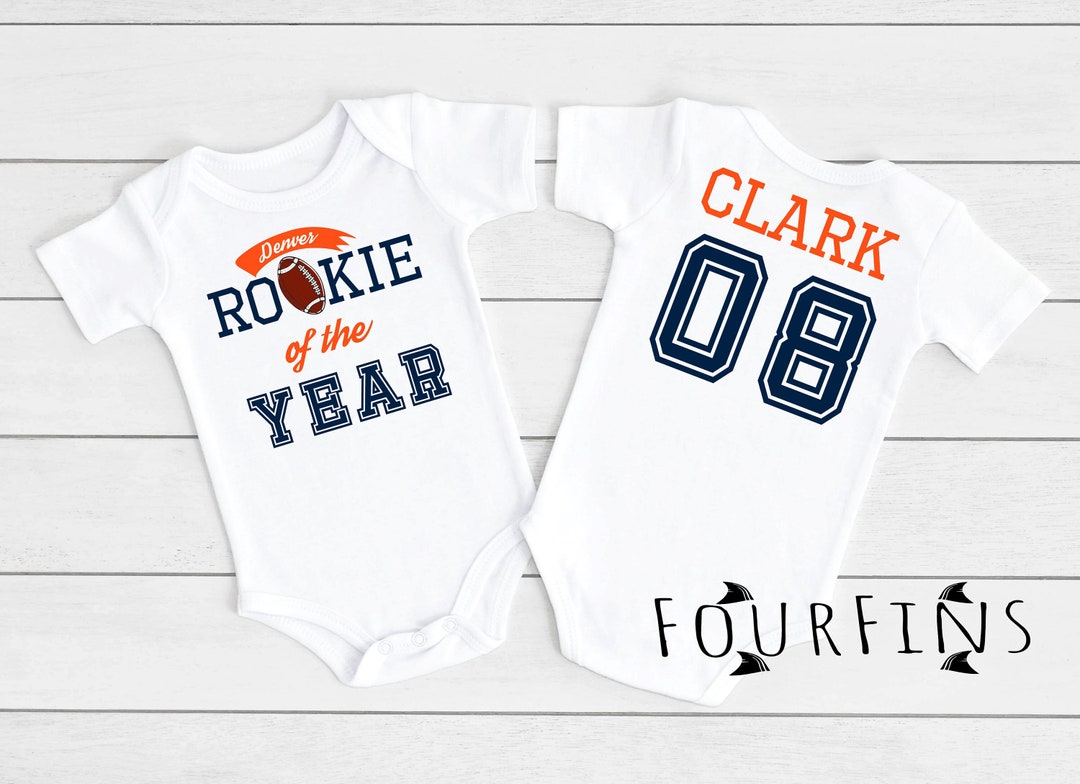 Denver Fans Football Baby Onesies Rookie of the Year Denver Broncos ...