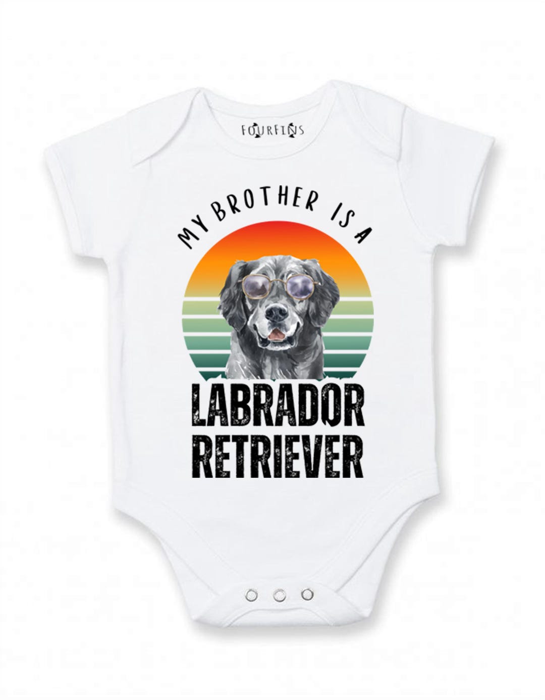 My Brother is a Labrador Retriever Baby Outfit Black Lab Baby Clothes ...